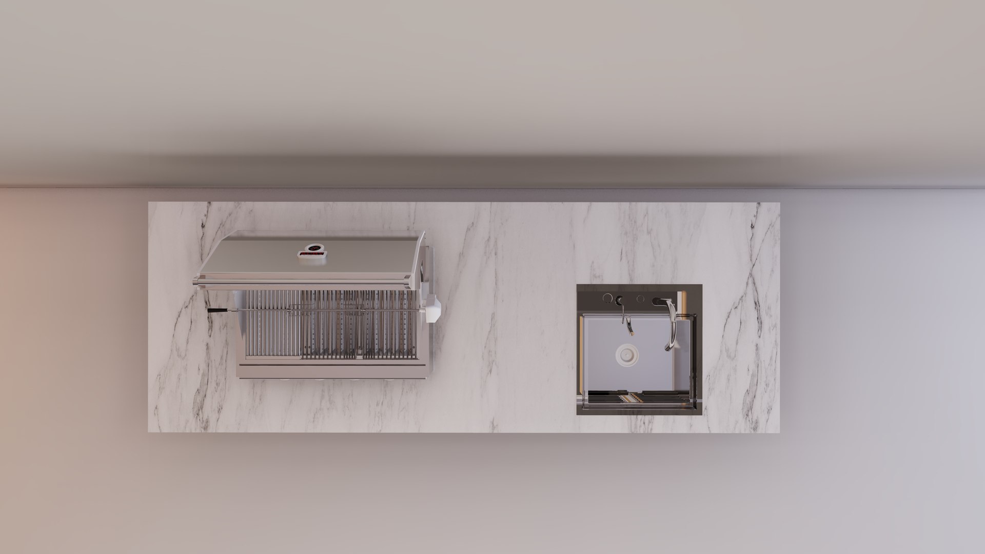 Bbq Grill Roof Garden Low-poly 3D Model - TurboSquid 2093008