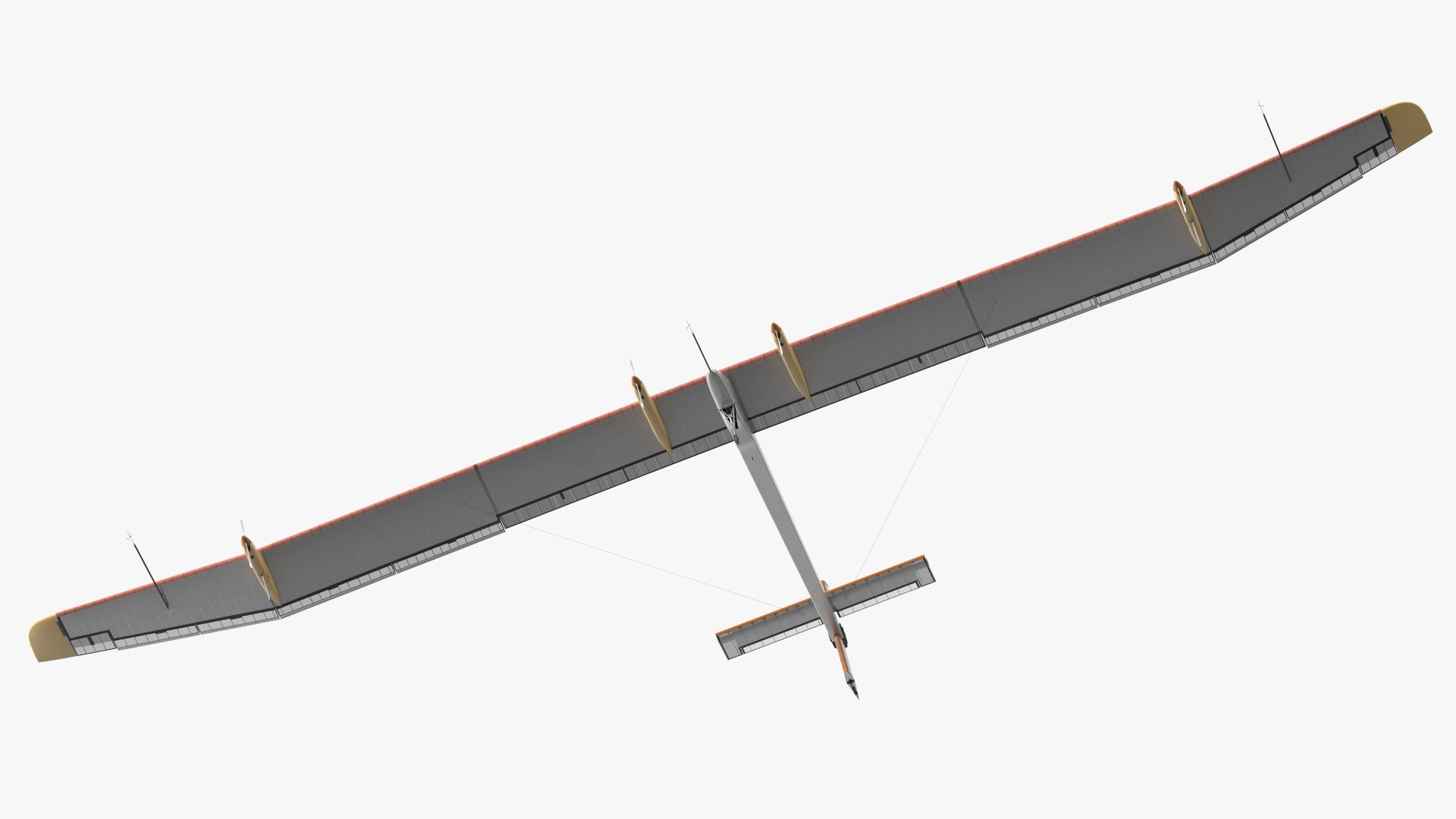 Solar Energy Airplane model - TurboSquid 2031259