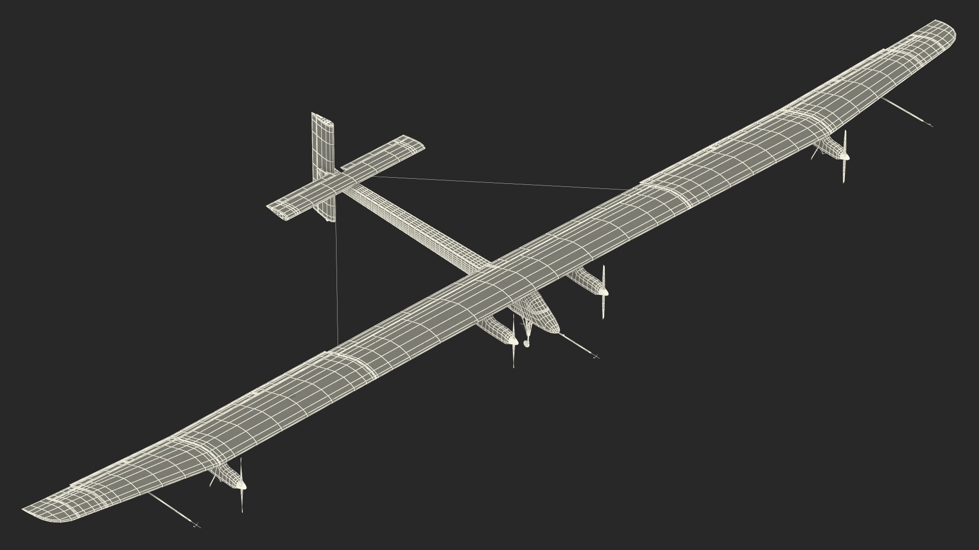 Solar Energy Airplane model - TurboSquid 2031259