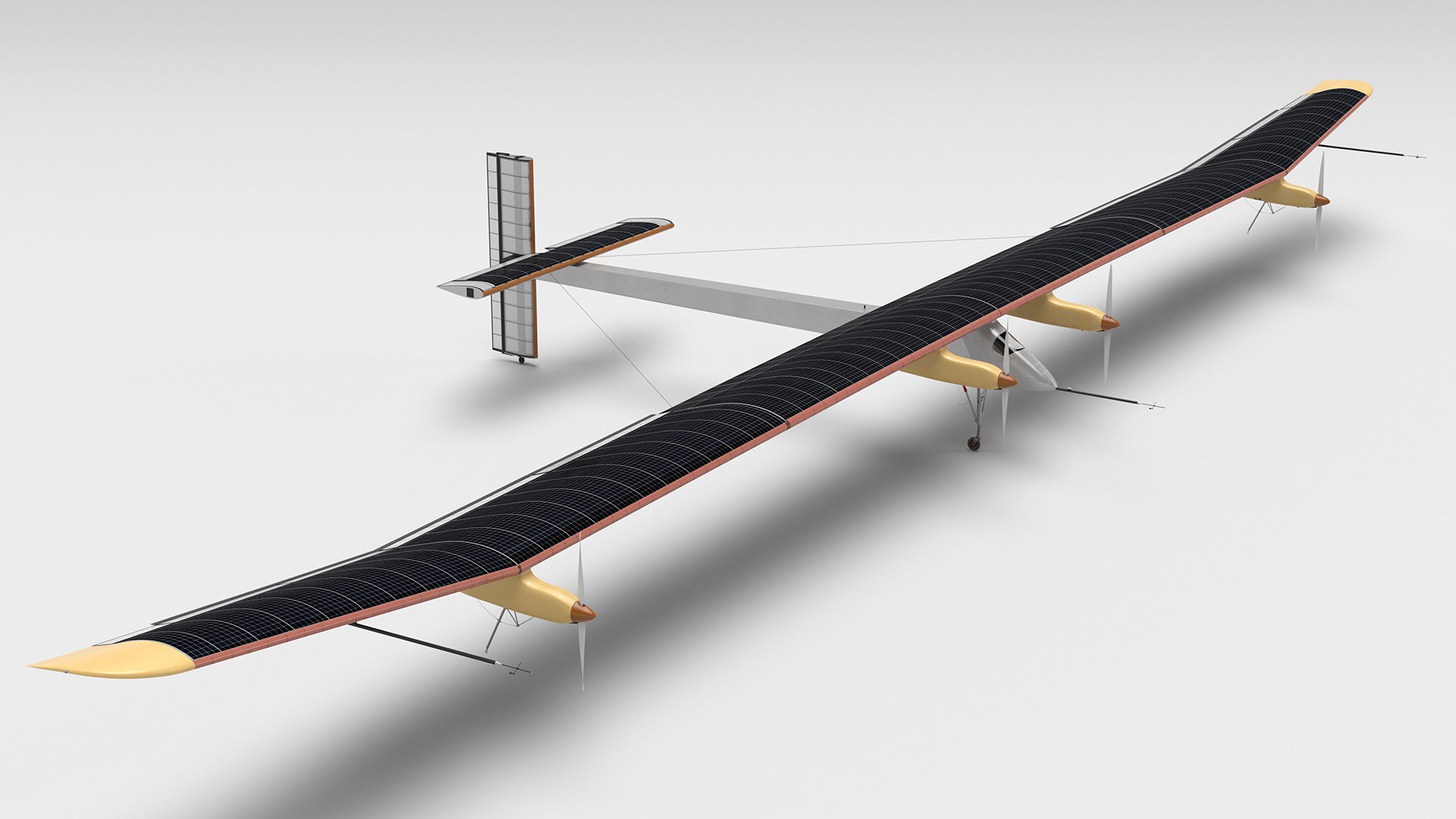 Solar Energy Airplane model - TurboSquid 2031259