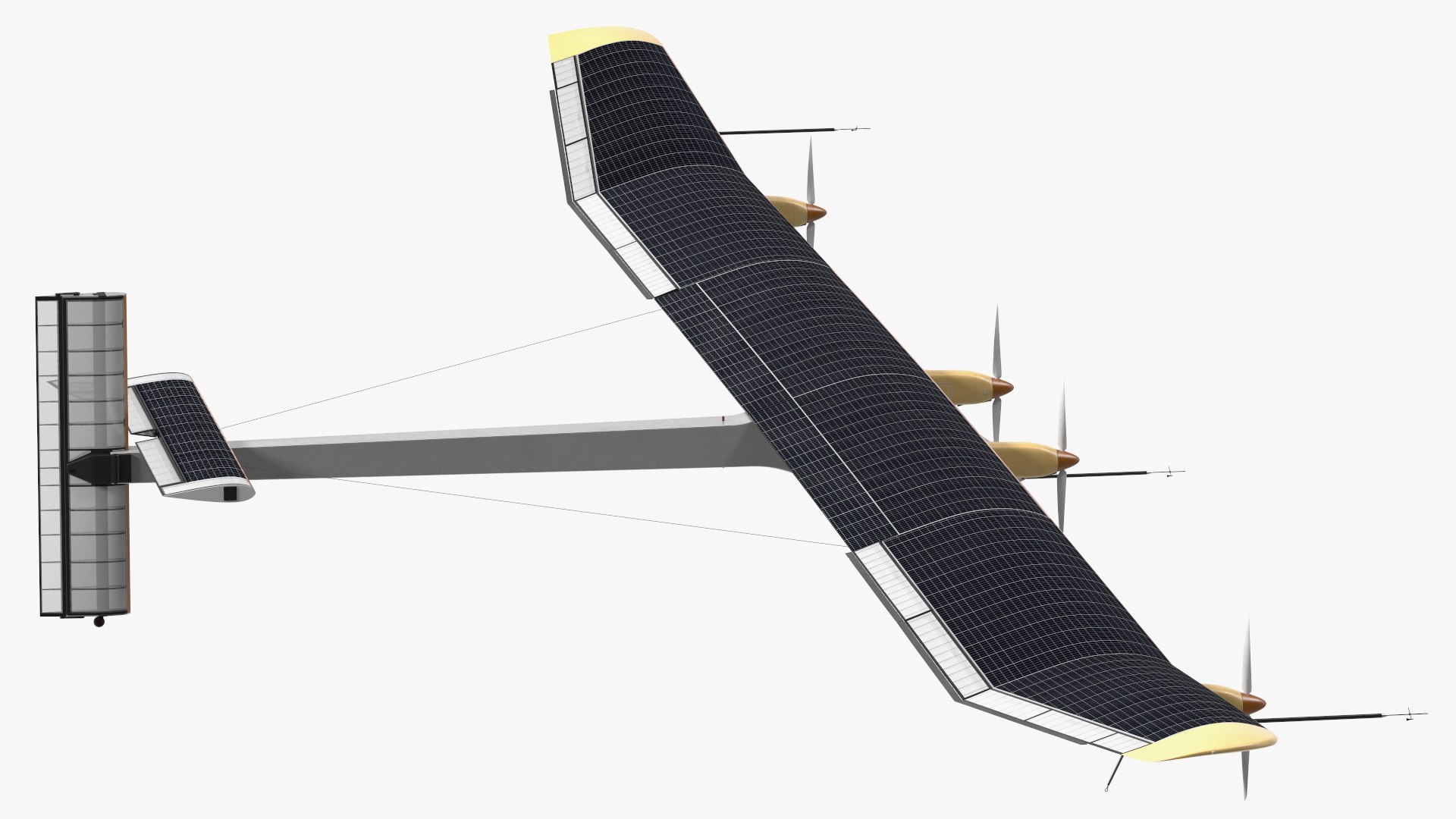 Solar Energy Airplane model - TurboSquid 2031259