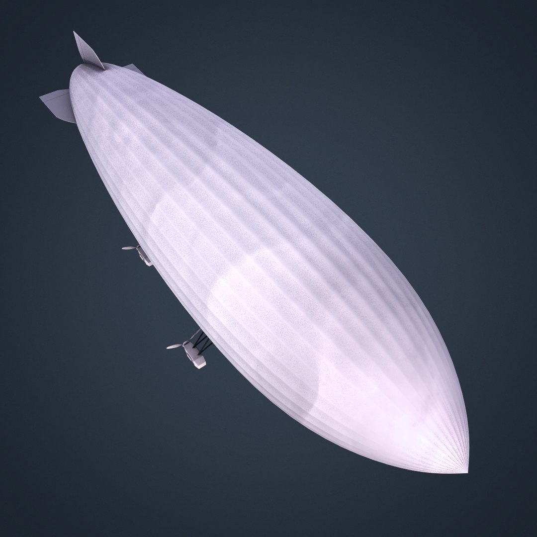 blimp airship balloon 3d model