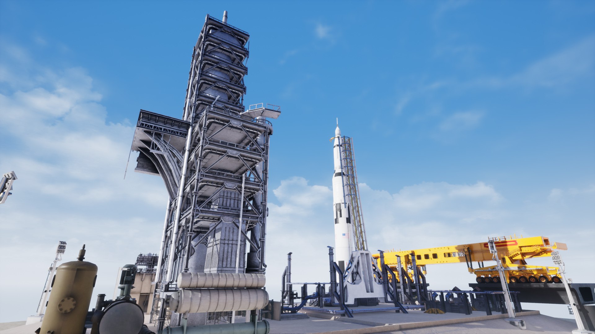3D US Rocket Launch Modular Environment - TurboSquid 1984195