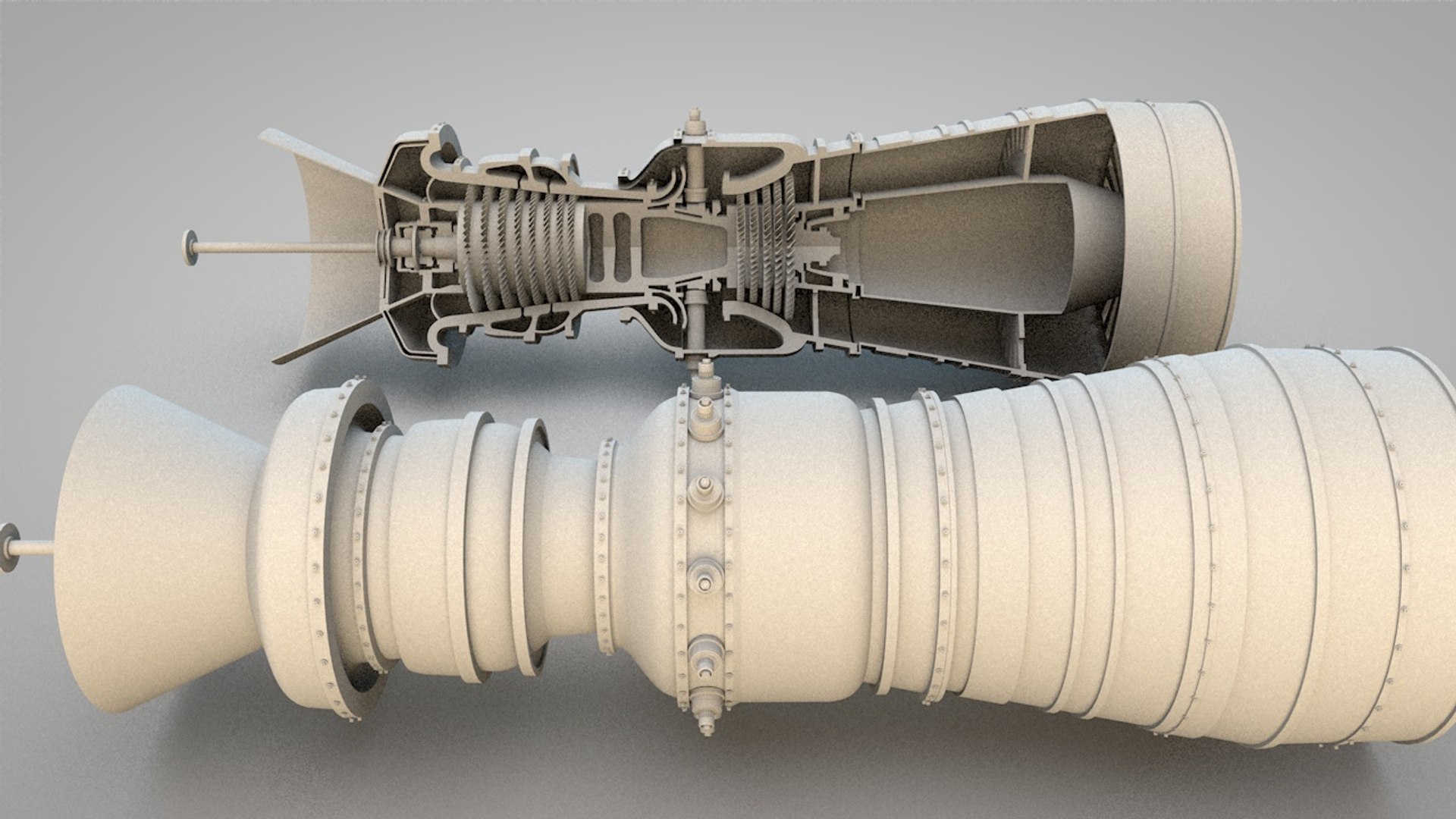 3d Gas Turbine Model