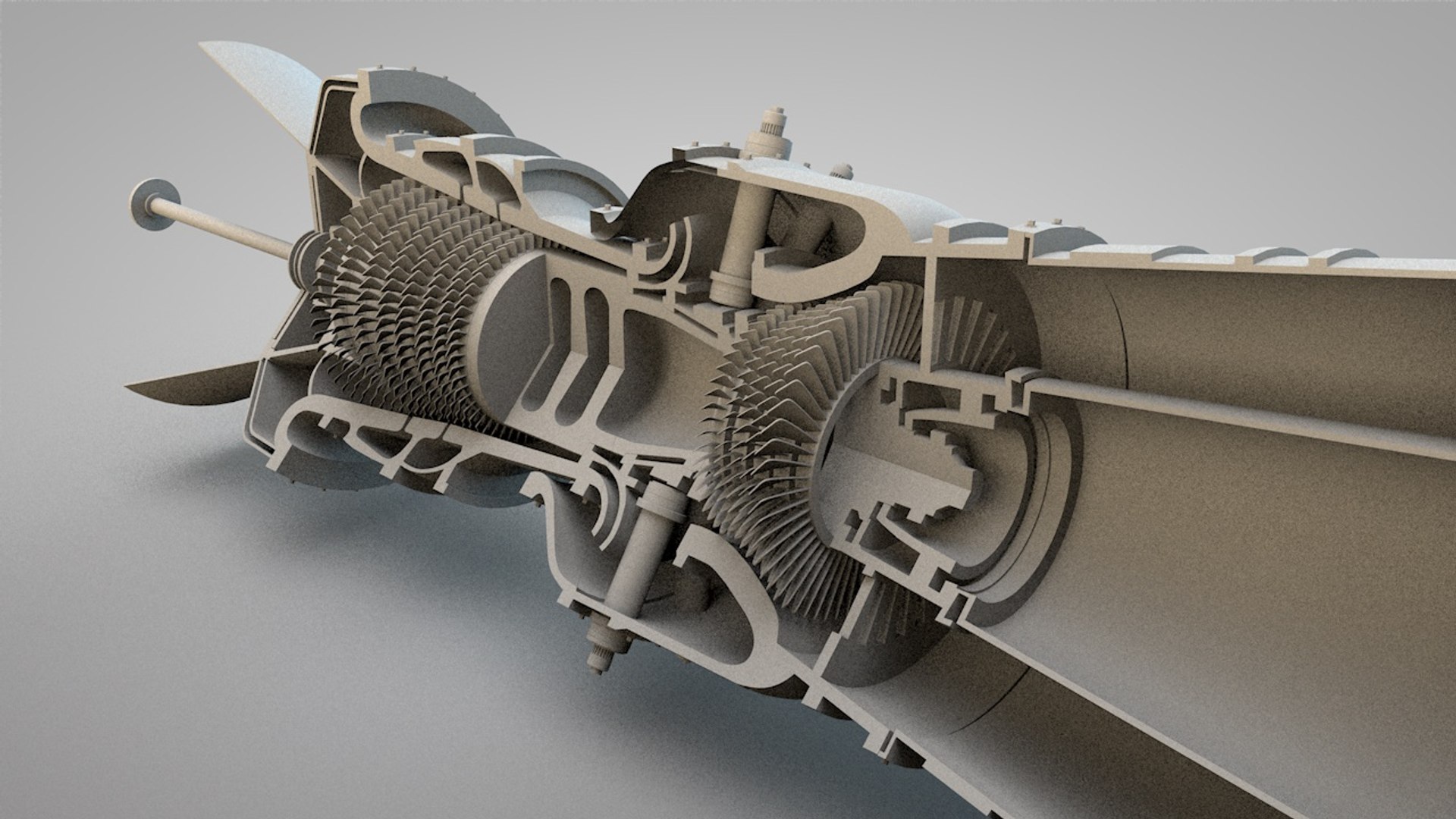 3d Gas Turbine Model