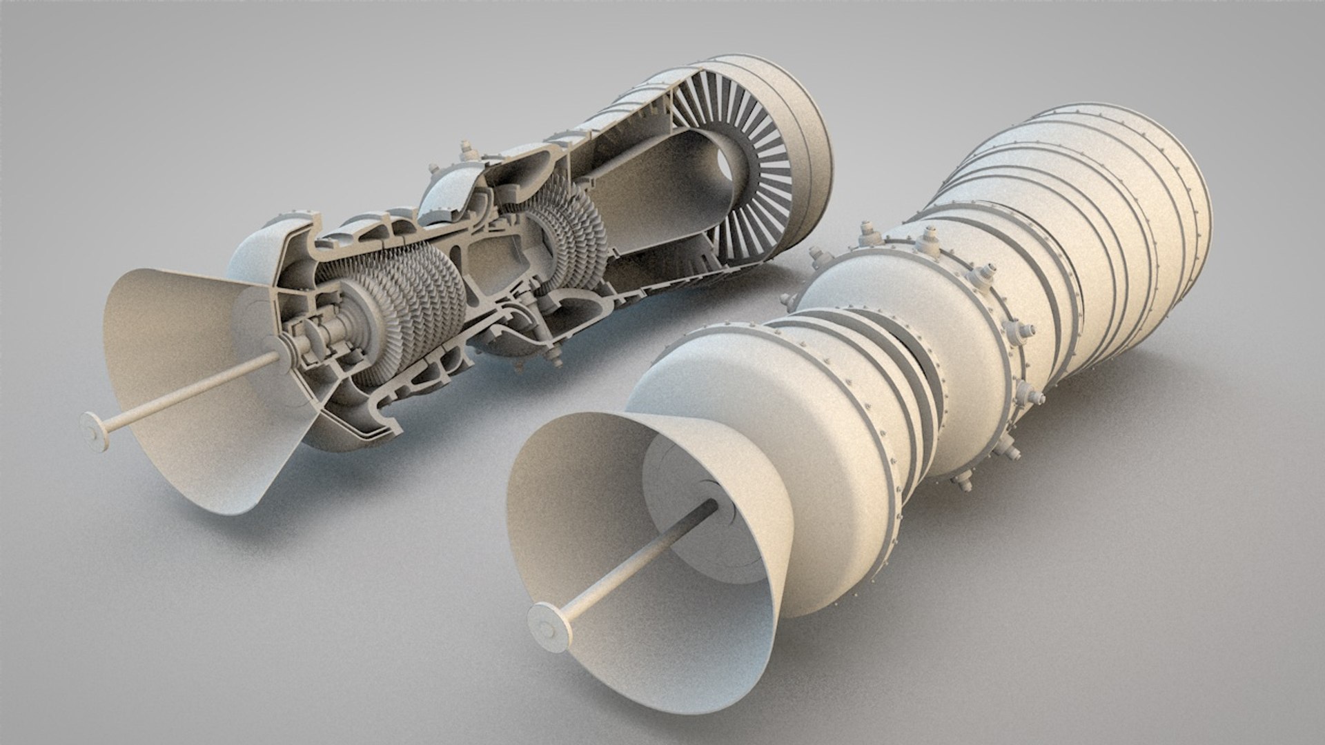 3d Gas Turbine Model