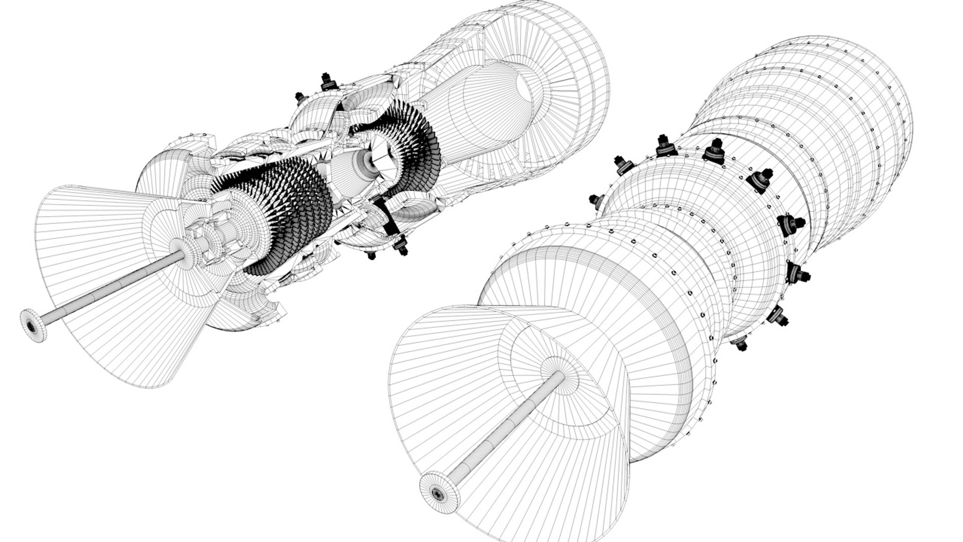 3d Gas Turbine Model