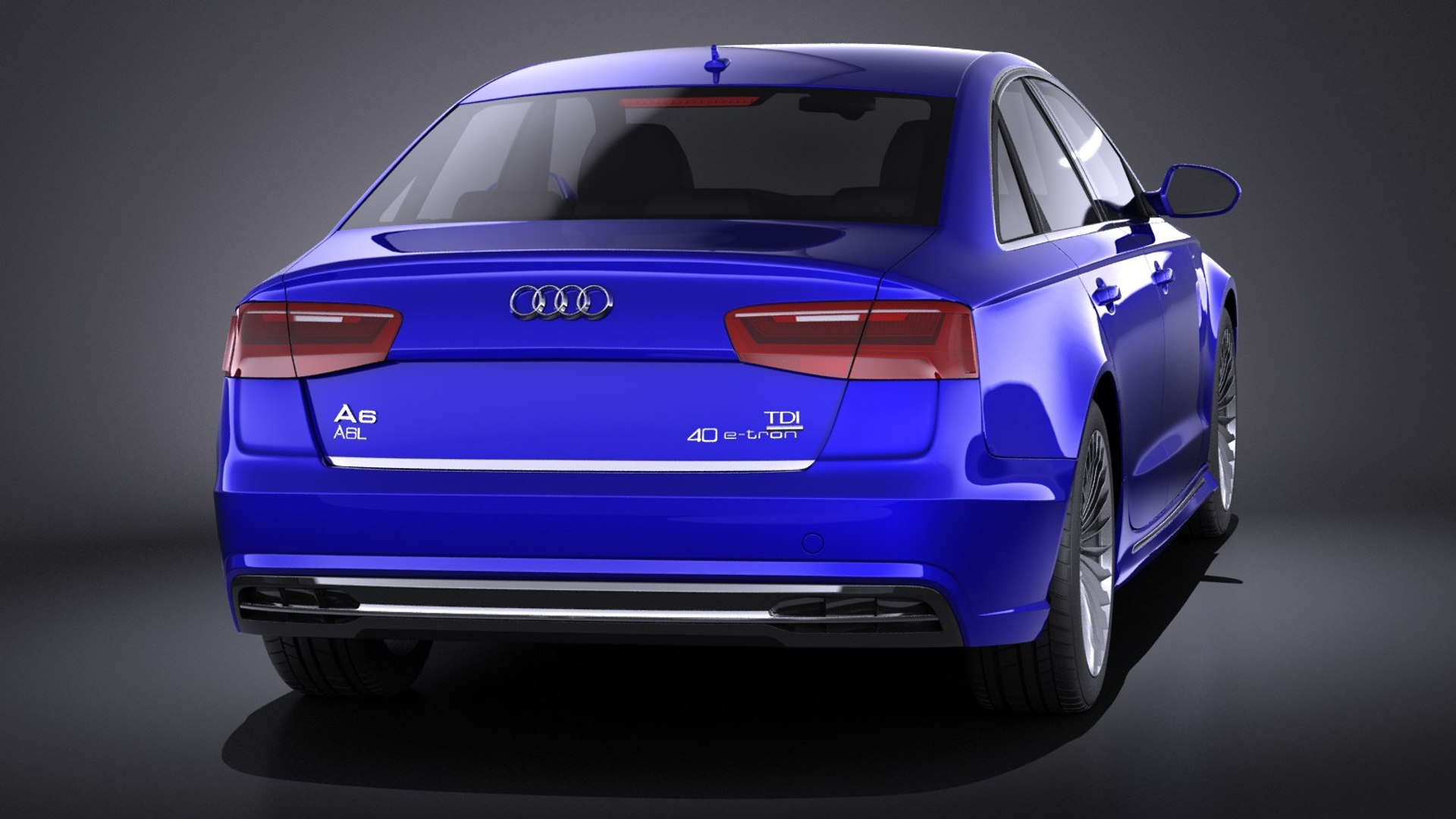 Audi 2017 A6 3d Model