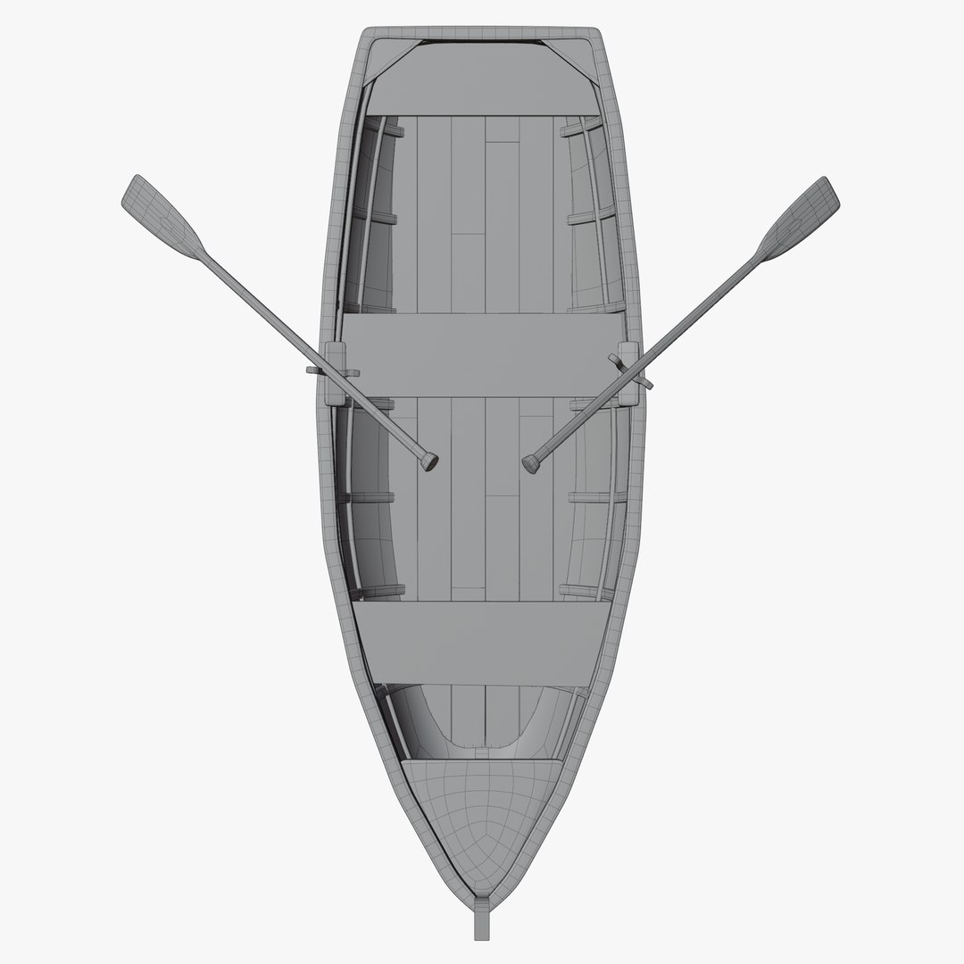 Wooden Rowboat 3D - TurboSquid 2295812