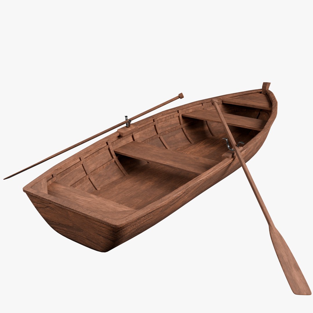 Wooden Rowboat 3D - TurboSquid 2295812