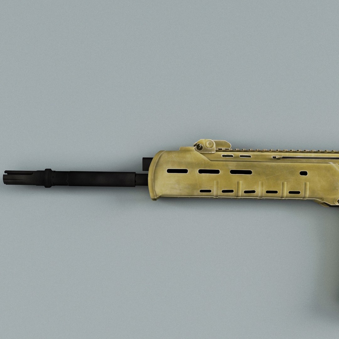 3d Model Bushmaster Adaptive Combat Rifle