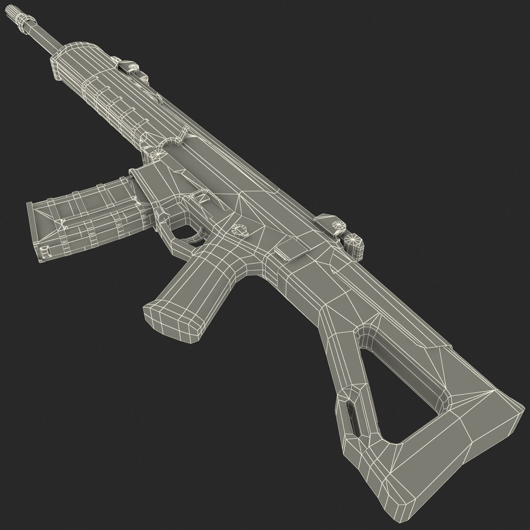 3d model bushmaster adaptive combat rifle