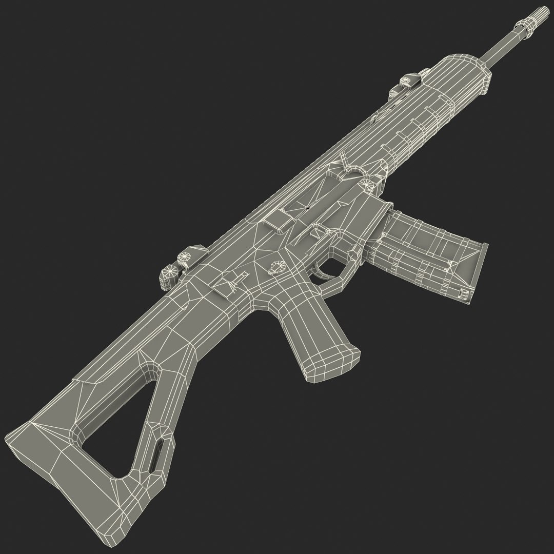 3d model bushmaster adaptive combat rifle