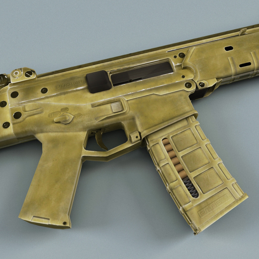 3d model bushmaster adaptive combat rifle