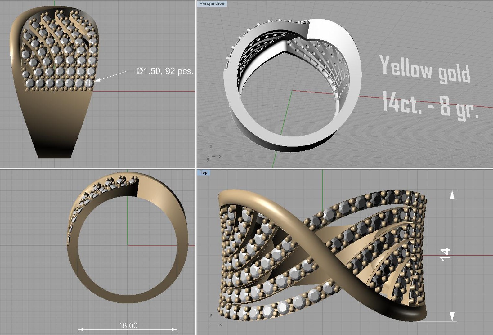 3D gold ring - TurboSquid 1219518