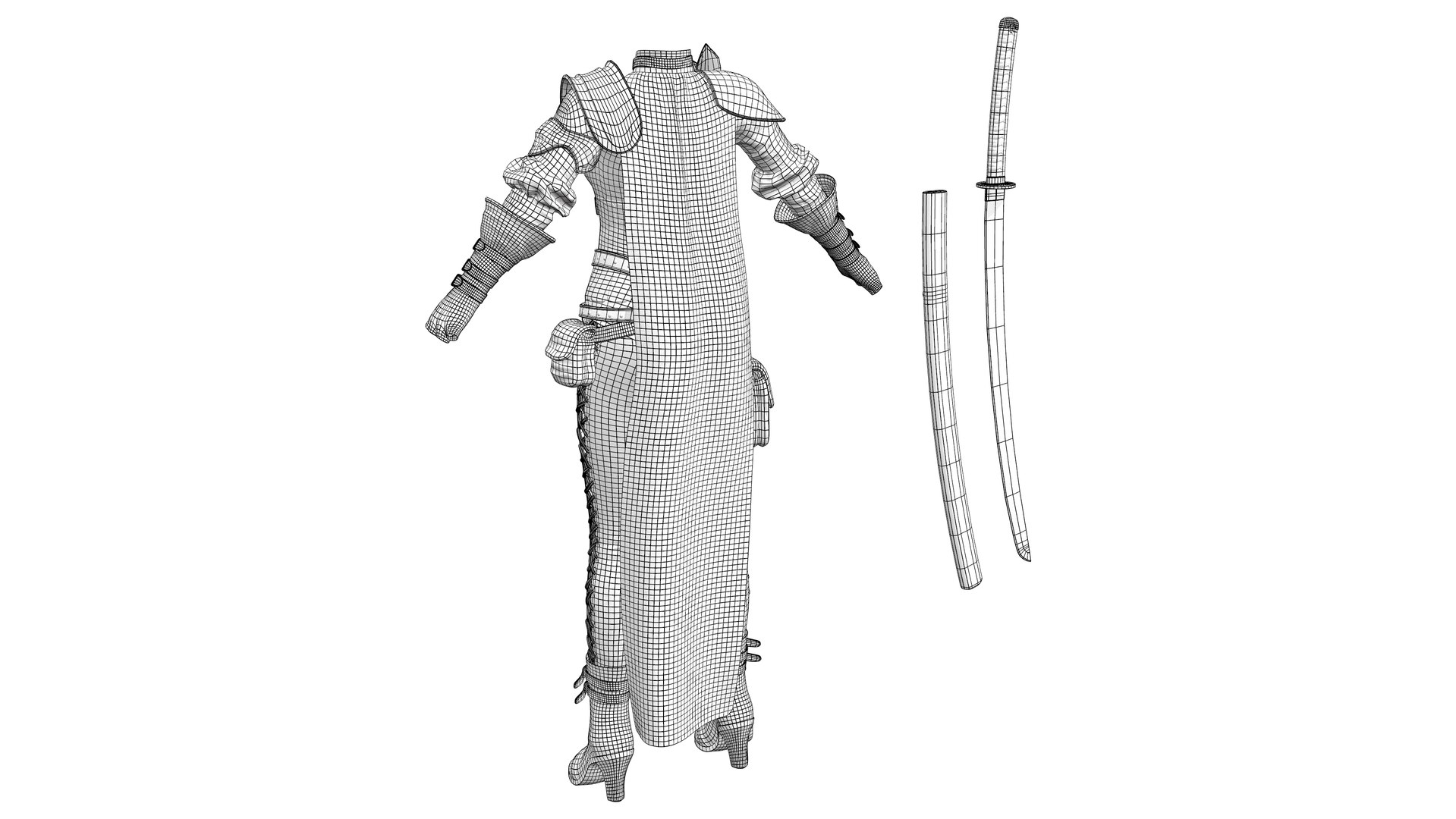 Medieval Swords Master Full Outfit 3D Model - TurboSquid 2071698