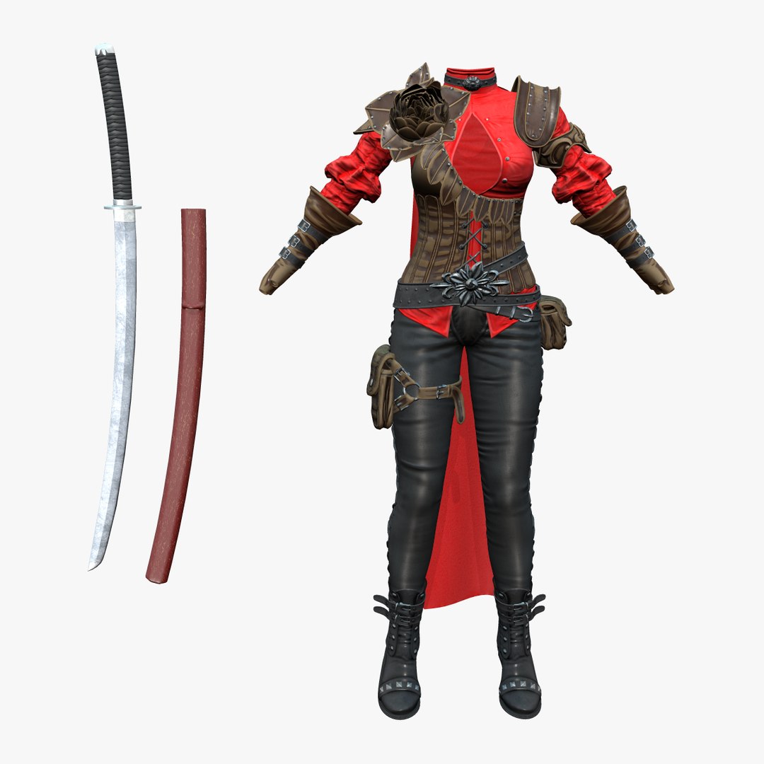 Medieval Swords Master Full Outfit 3D Model - TurboSquid 2071698