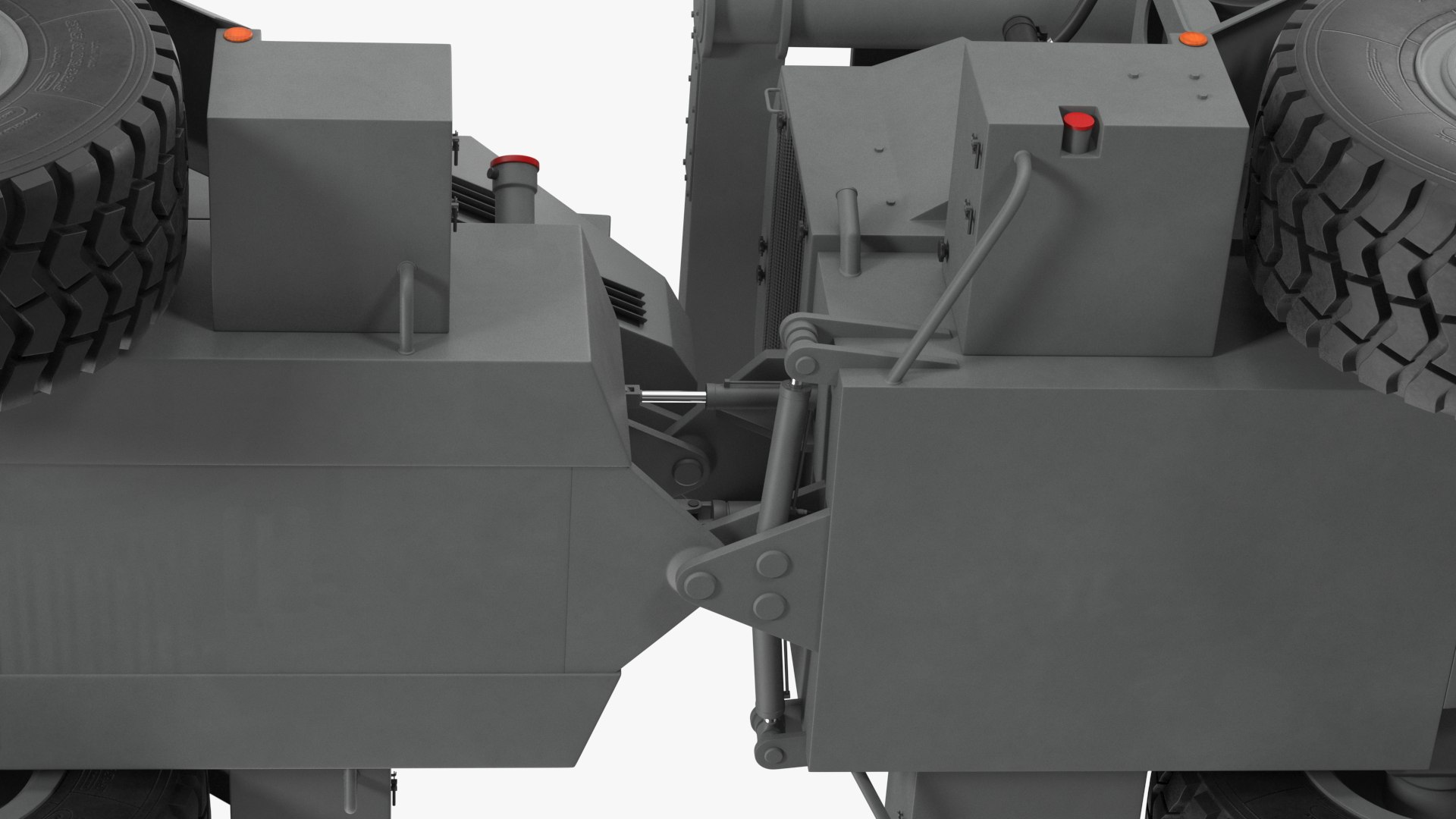 Mine Flail Vehicle Hydrema 910 Grey Rigged 3D Model - TurboSquid 2105127