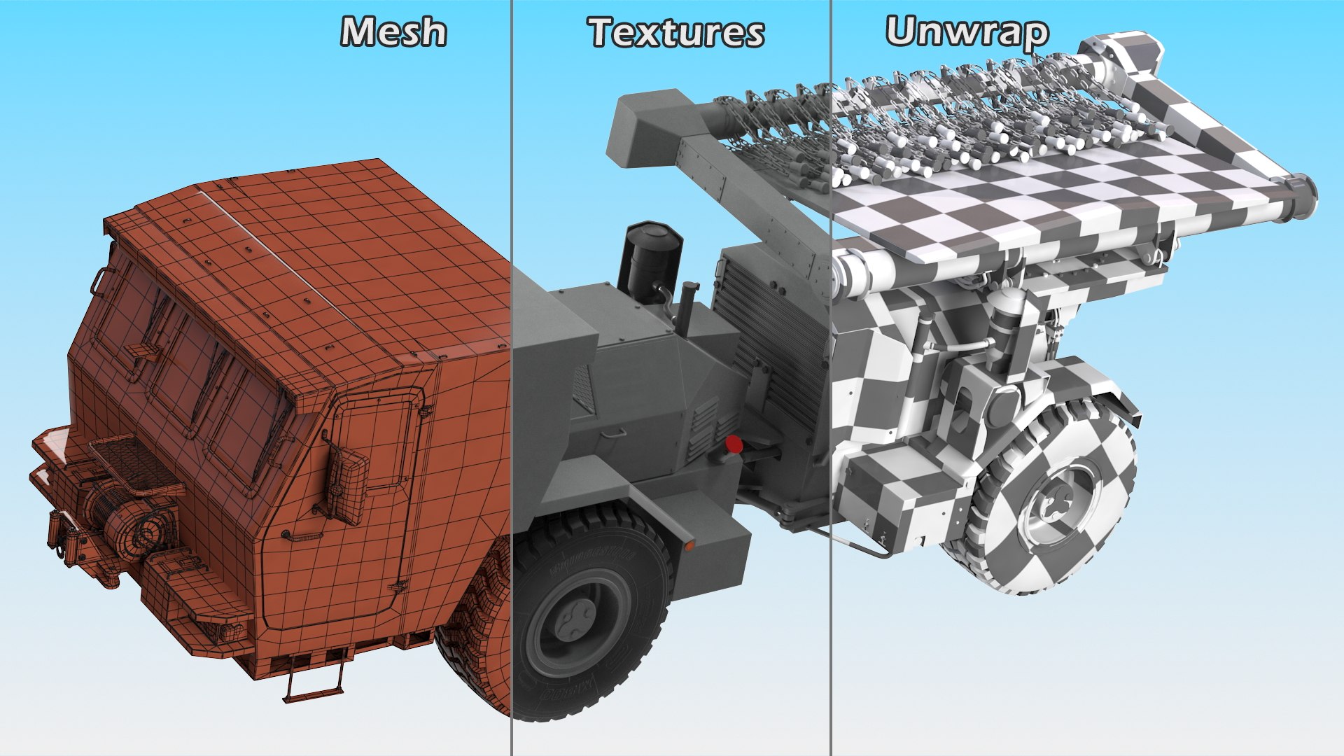 Mine Flail Vehicle Hydrema 910 Grey Rigged 3D Model - TurboSquid 2105127