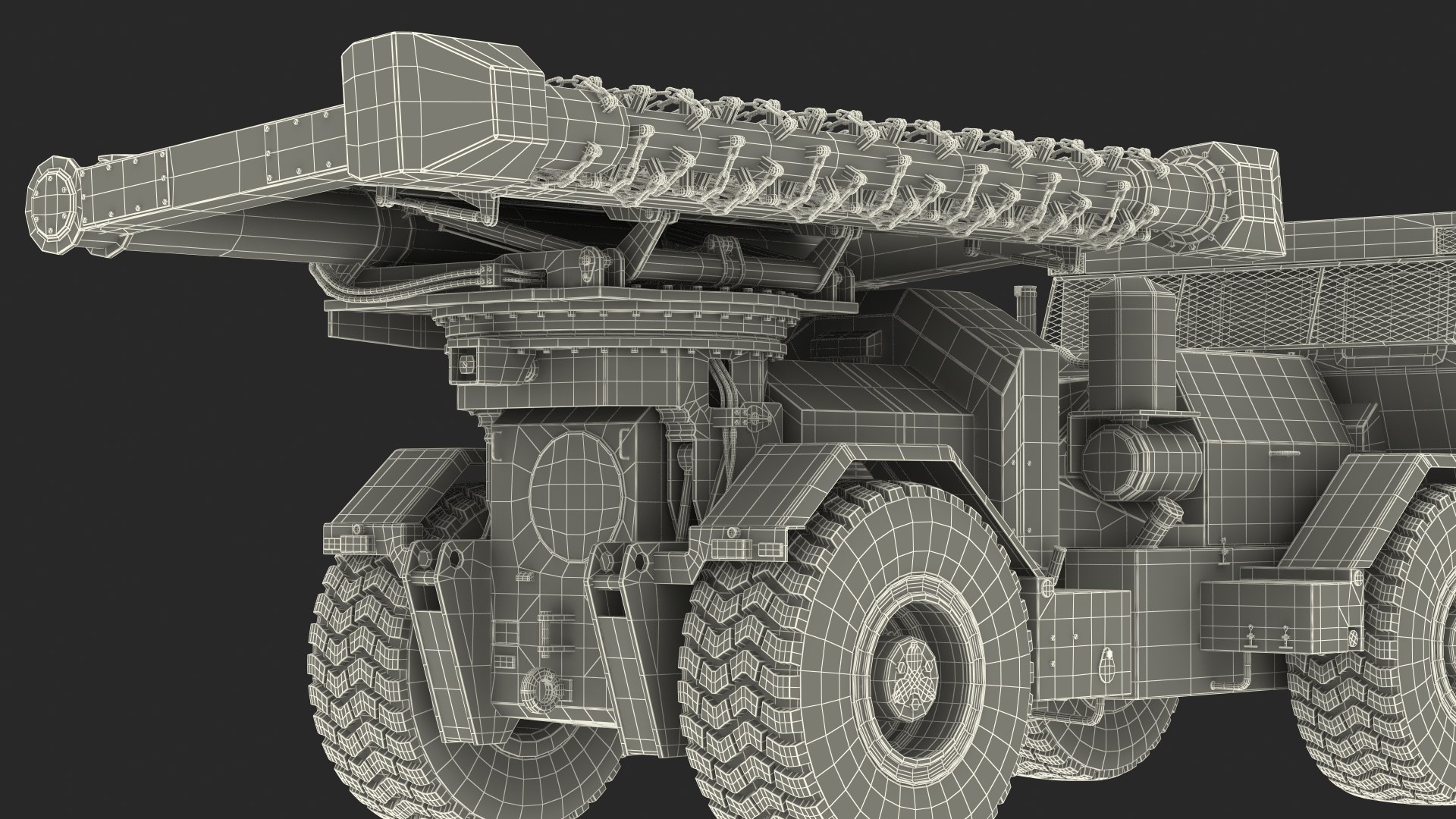 Mine Flail Vehicle Hydrema 910 Grey Rigged 3D Model - TurboSquid 2105127