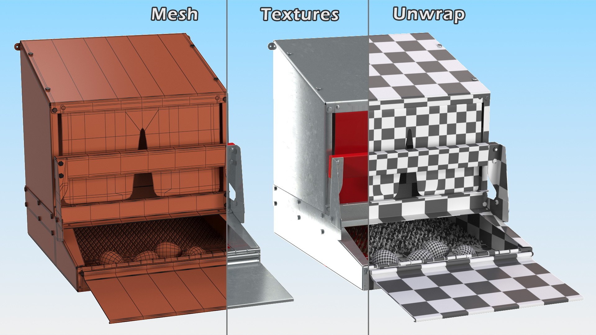 3D Chicken With Rollaway Nest Box Collection - TurboSquid 1834168