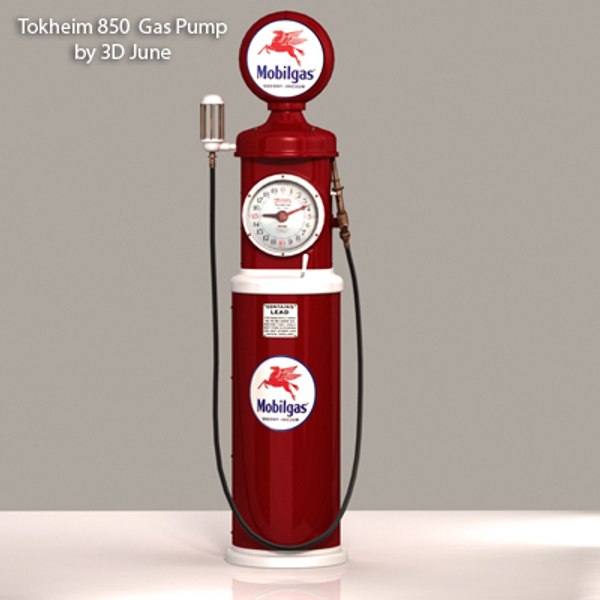 old tokheim 850 texaco 3d model