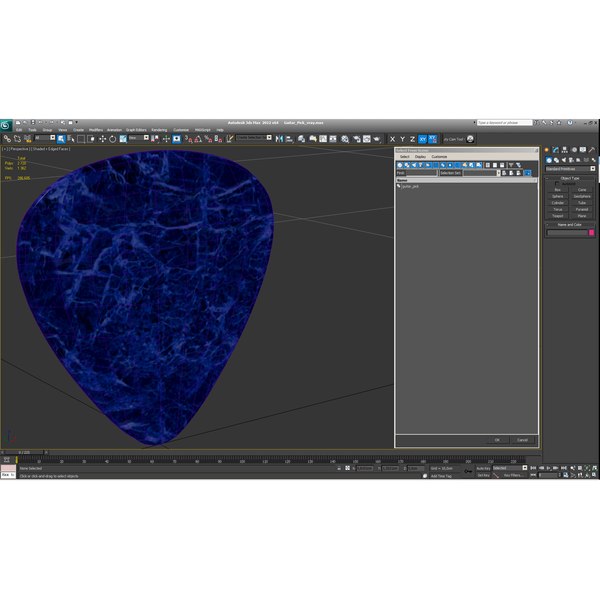 3d guitar pick