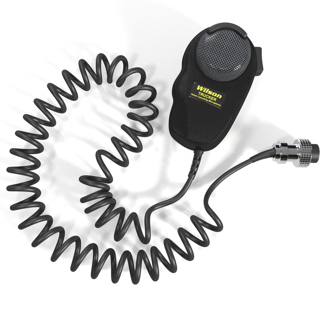 3d Cb Microphone Woodgrain Black