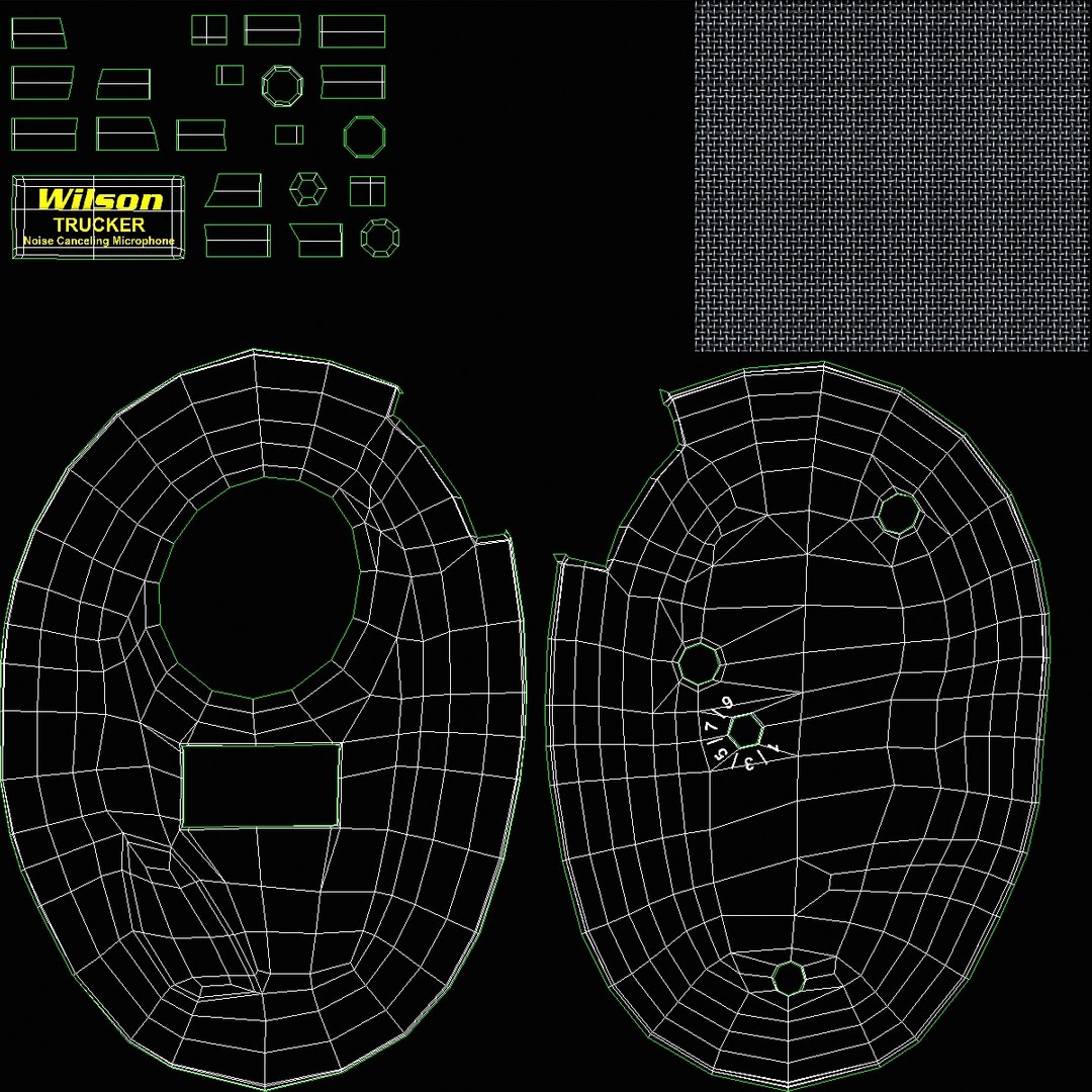 3d Cb Microphone Woodgrain Black