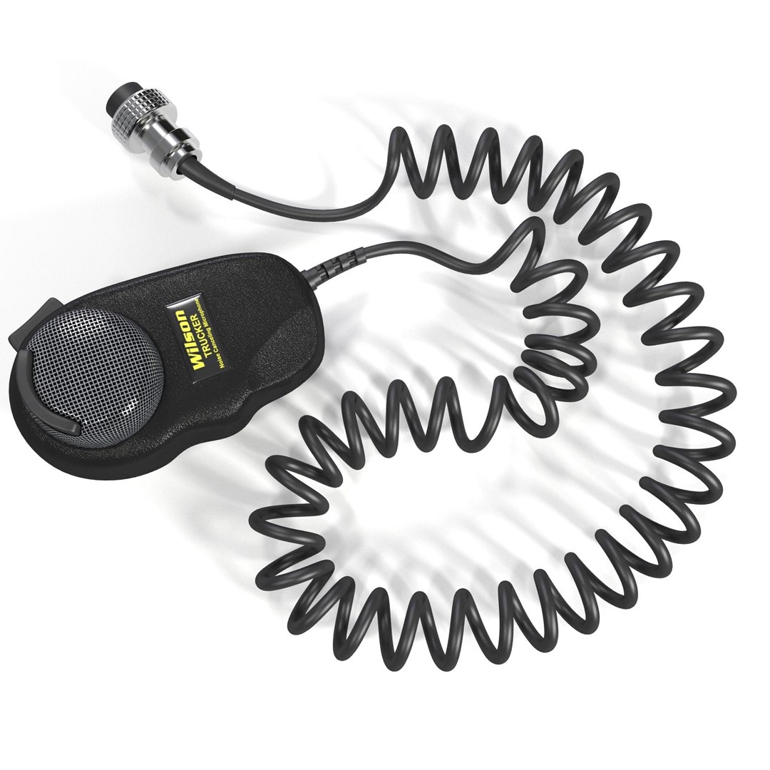 3d Cb Microphone Woodgrain Black