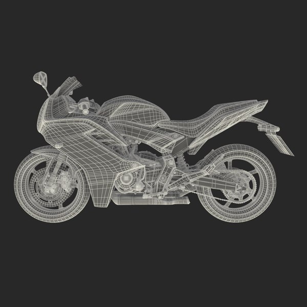 3d model honda cbr 600 f