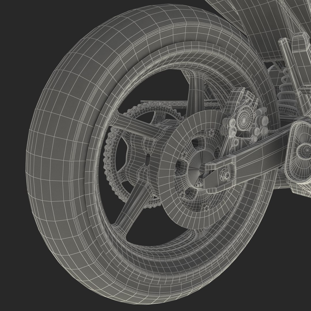 3d model honda cbr 600 f