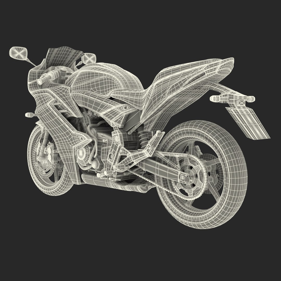 3d Model Honda Cbr 600 F