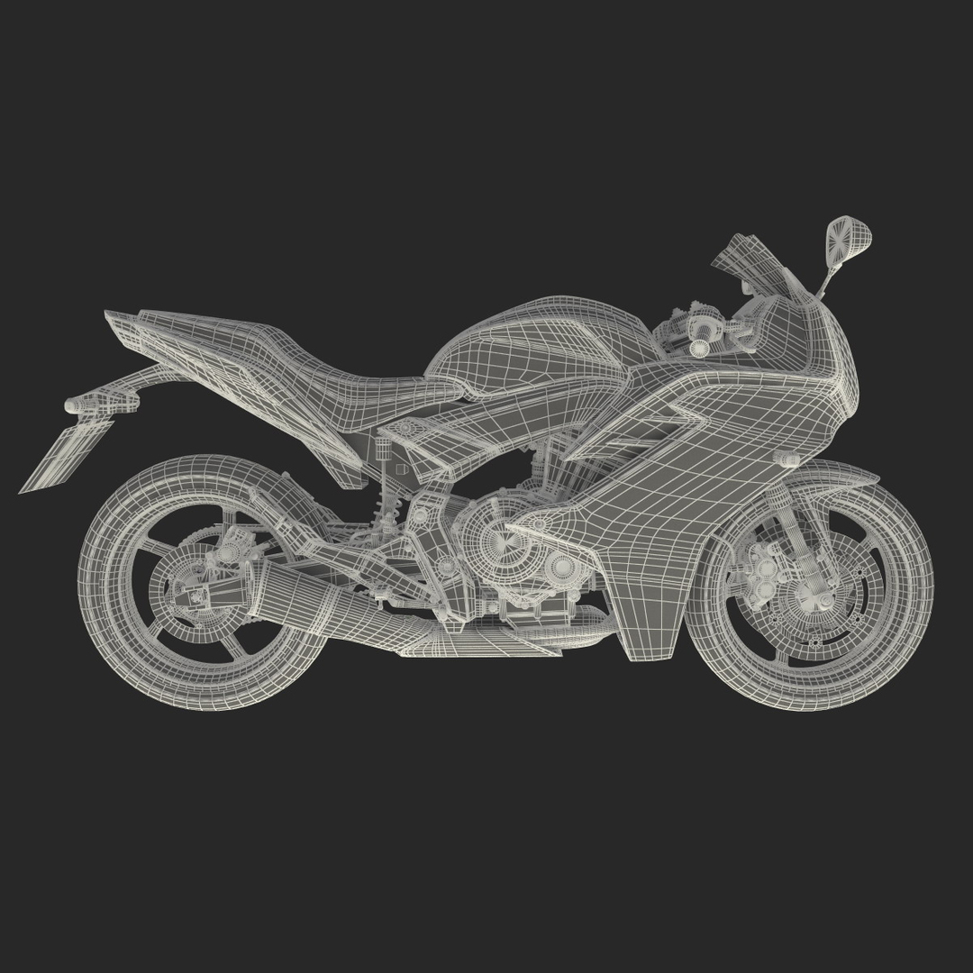 3d model honda cbr 600 f