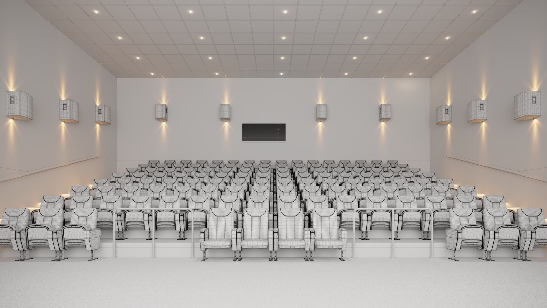 3D Movie Theater Model - TurboSquid 1866447