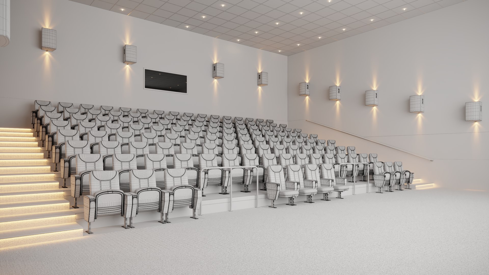 3D Movie Theater Model - TurboSquid 1866447
