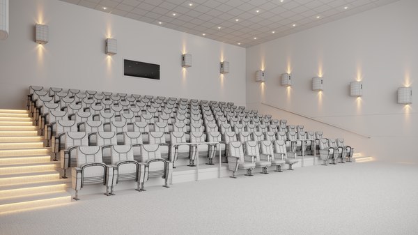 3D Movie Theater model - TurboSquid 1866447
