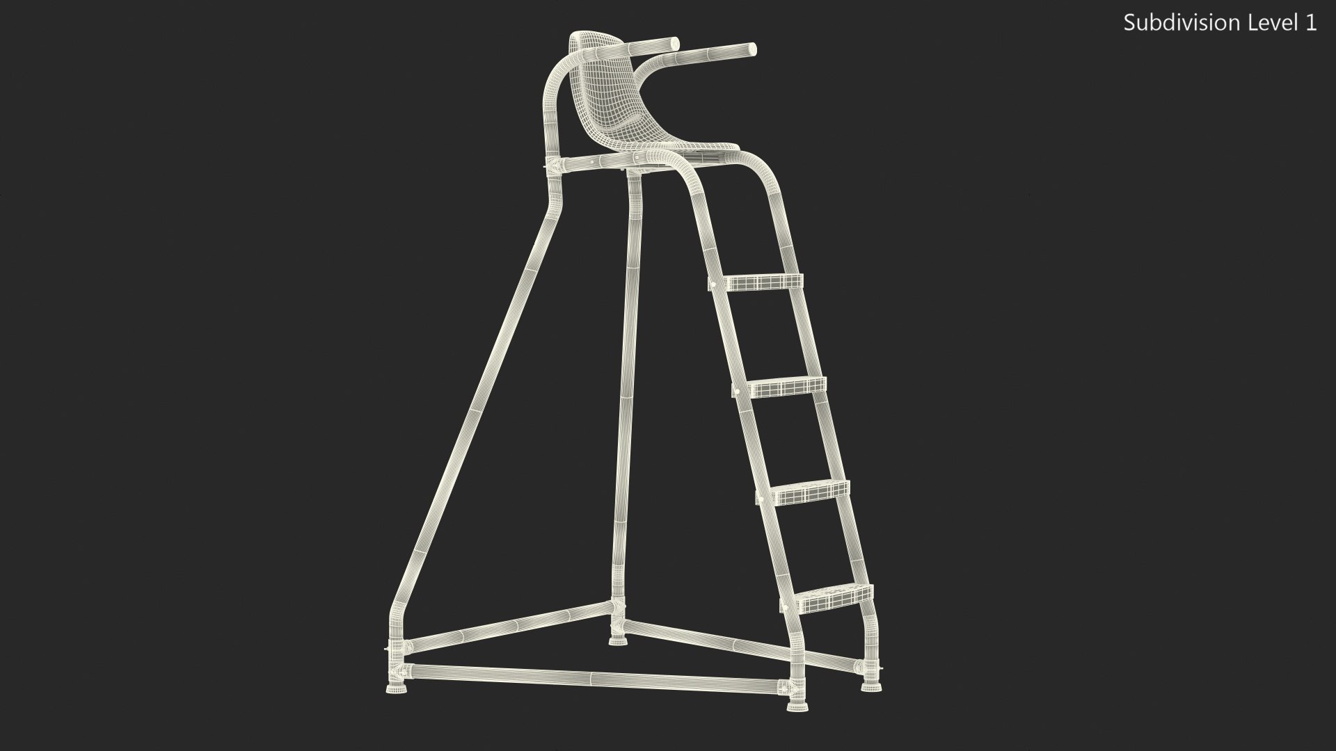 Pool Portable Lifeguard Chair 3D Model - TurboSquid 1922223