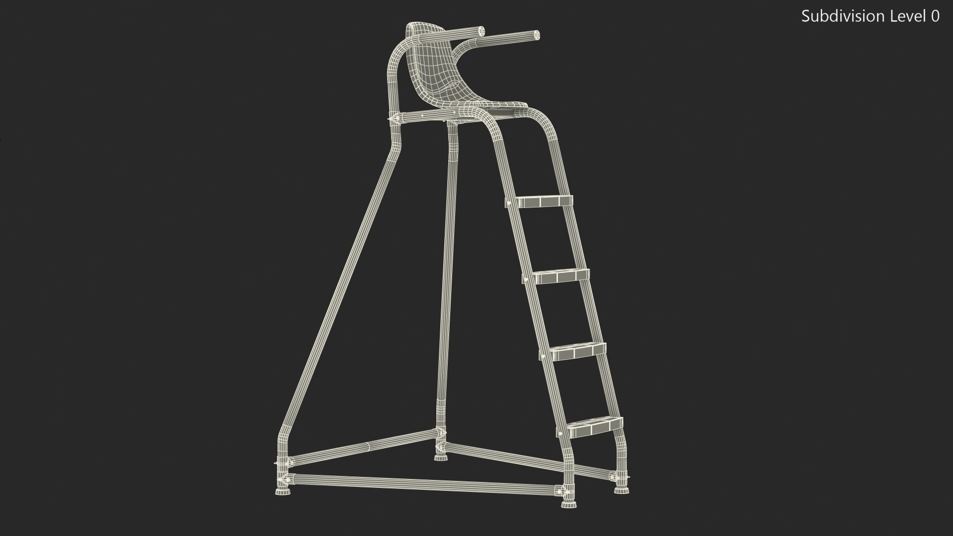 Pool Portable Lifeguard Chair 3D Model - TurboSquid 1922223