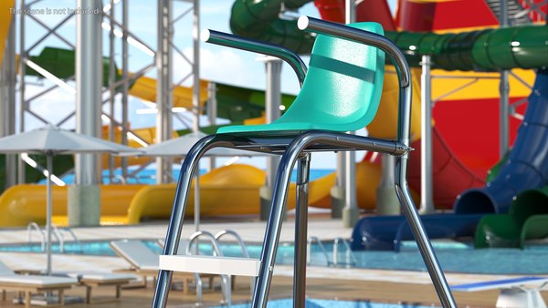 Pool Portable Lifeguard Chair 3D model - TurboSquid 1922223