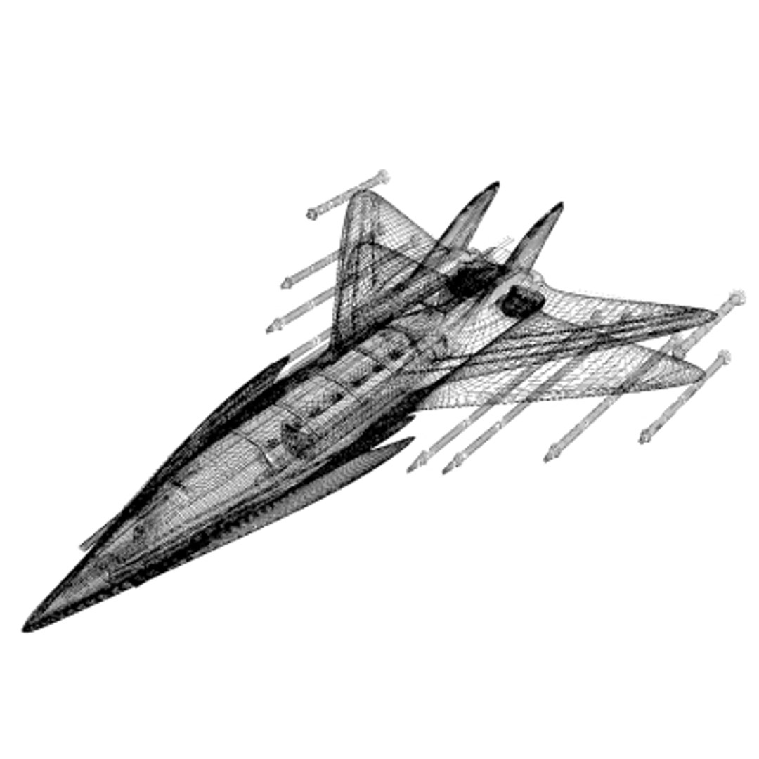 3d Space Craft Fighter Model