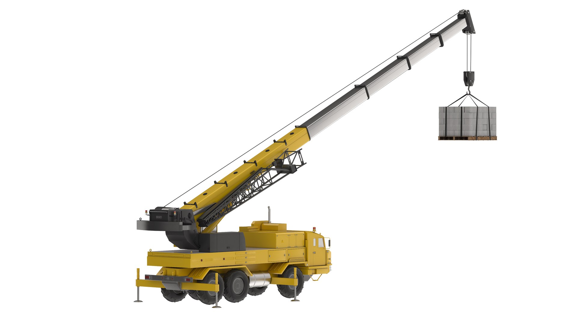 3D Mobile Crane With Load - TurboSquid 2282589