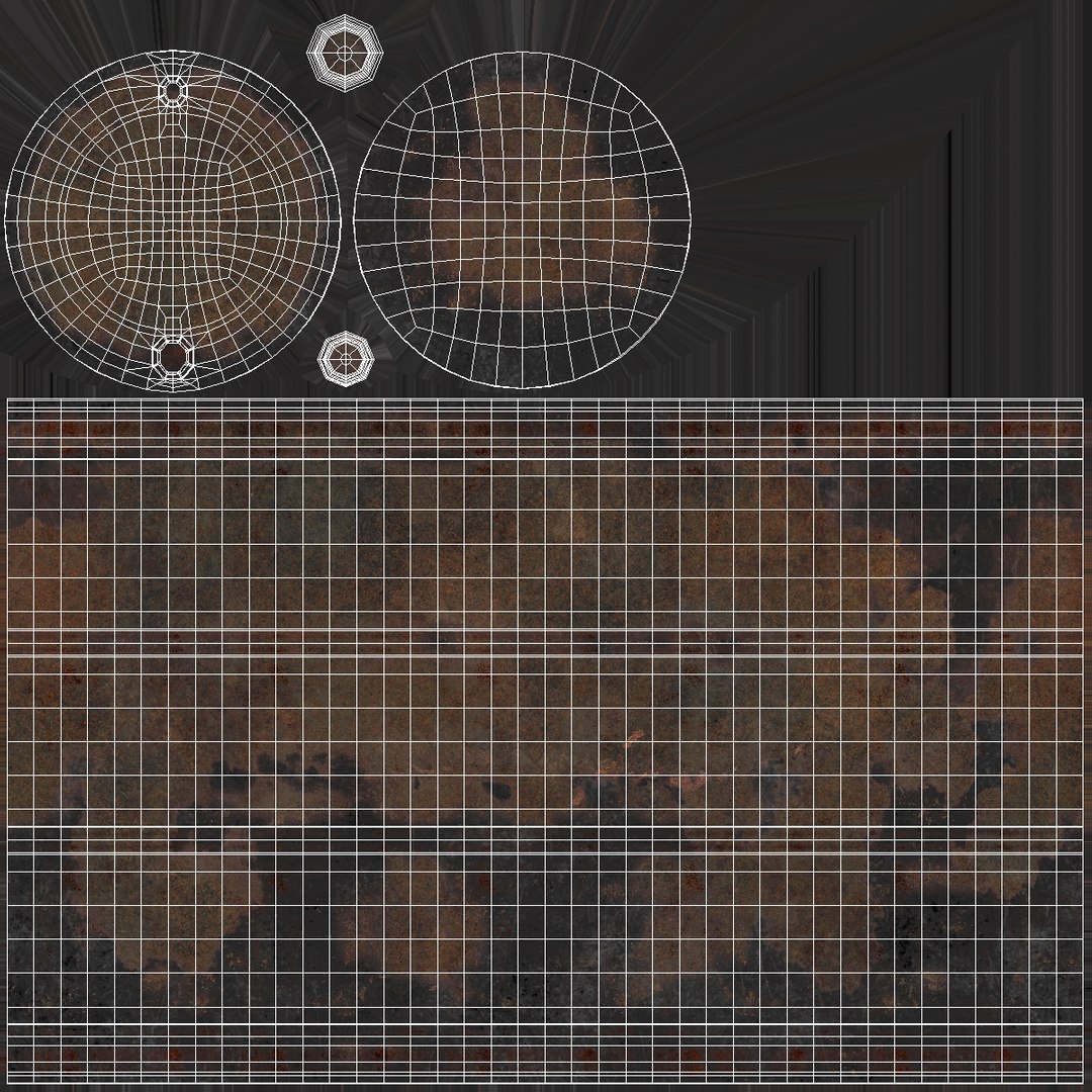 3D Old Rust Barrel Contains - TurboSquid 1549518