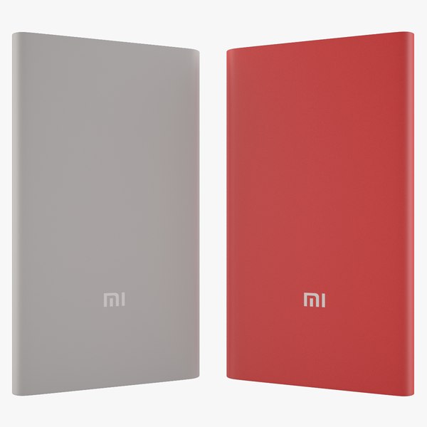 xiaomi power bank 5000 3d obj