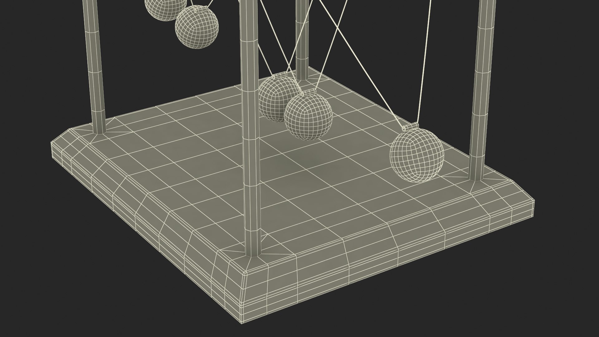3D Newtons Cradle Executive Desk Toy Rigged Model - TurboSquid 2261128