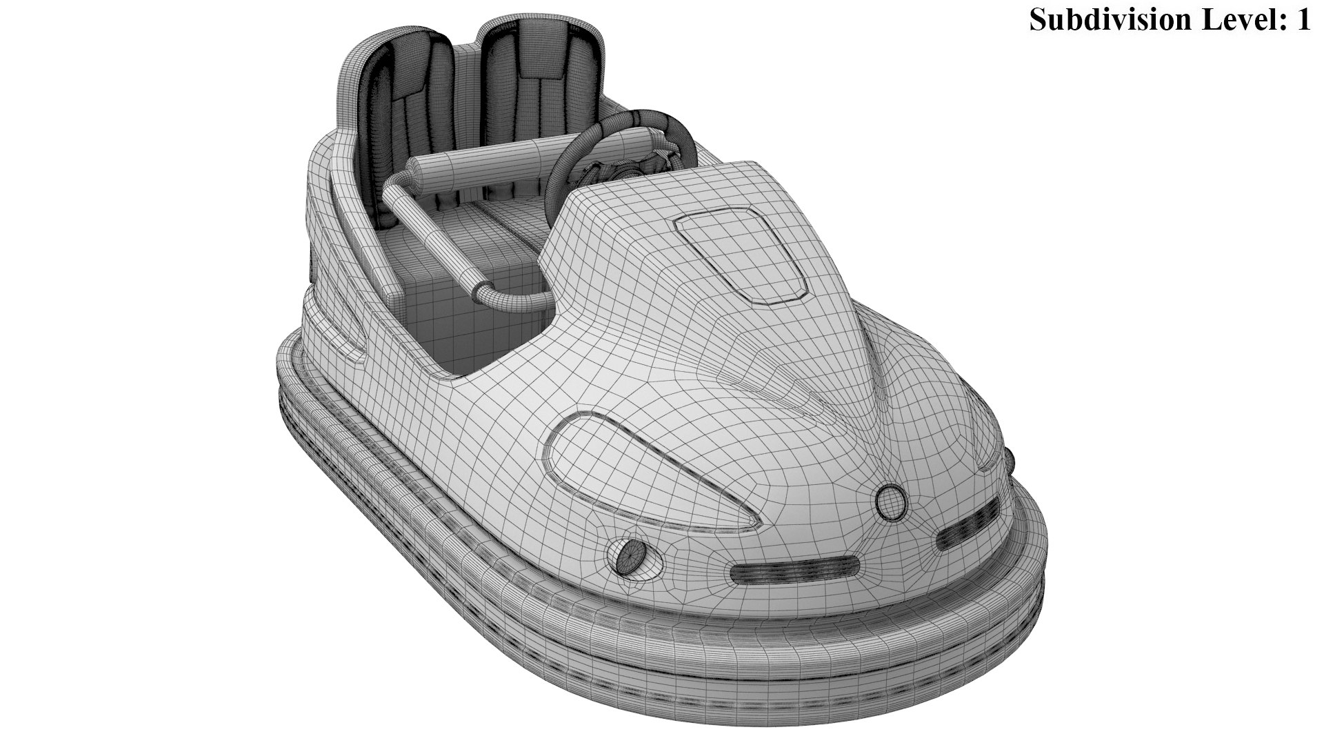 Detailed Bumper Car 3D model - TurboSquid 2099928