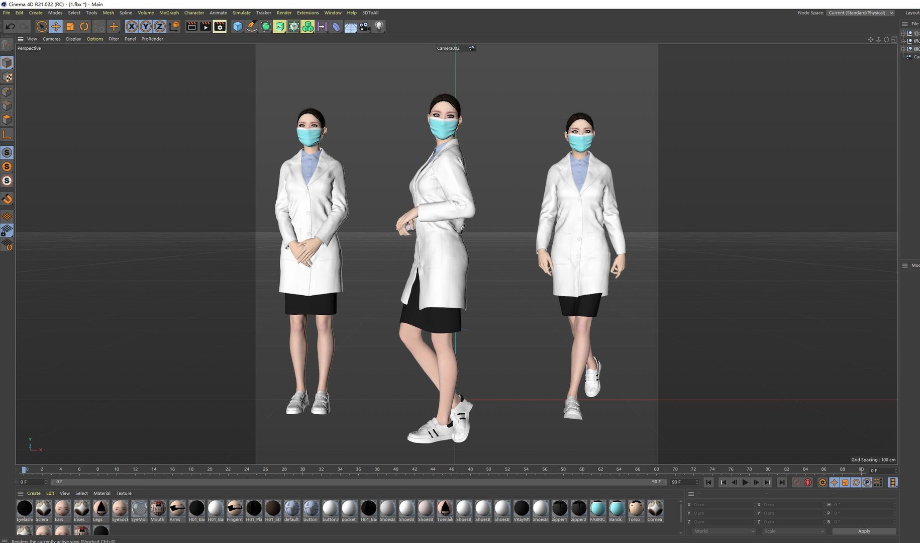 Female Doctor 001 3D - TurboSquid 2210123