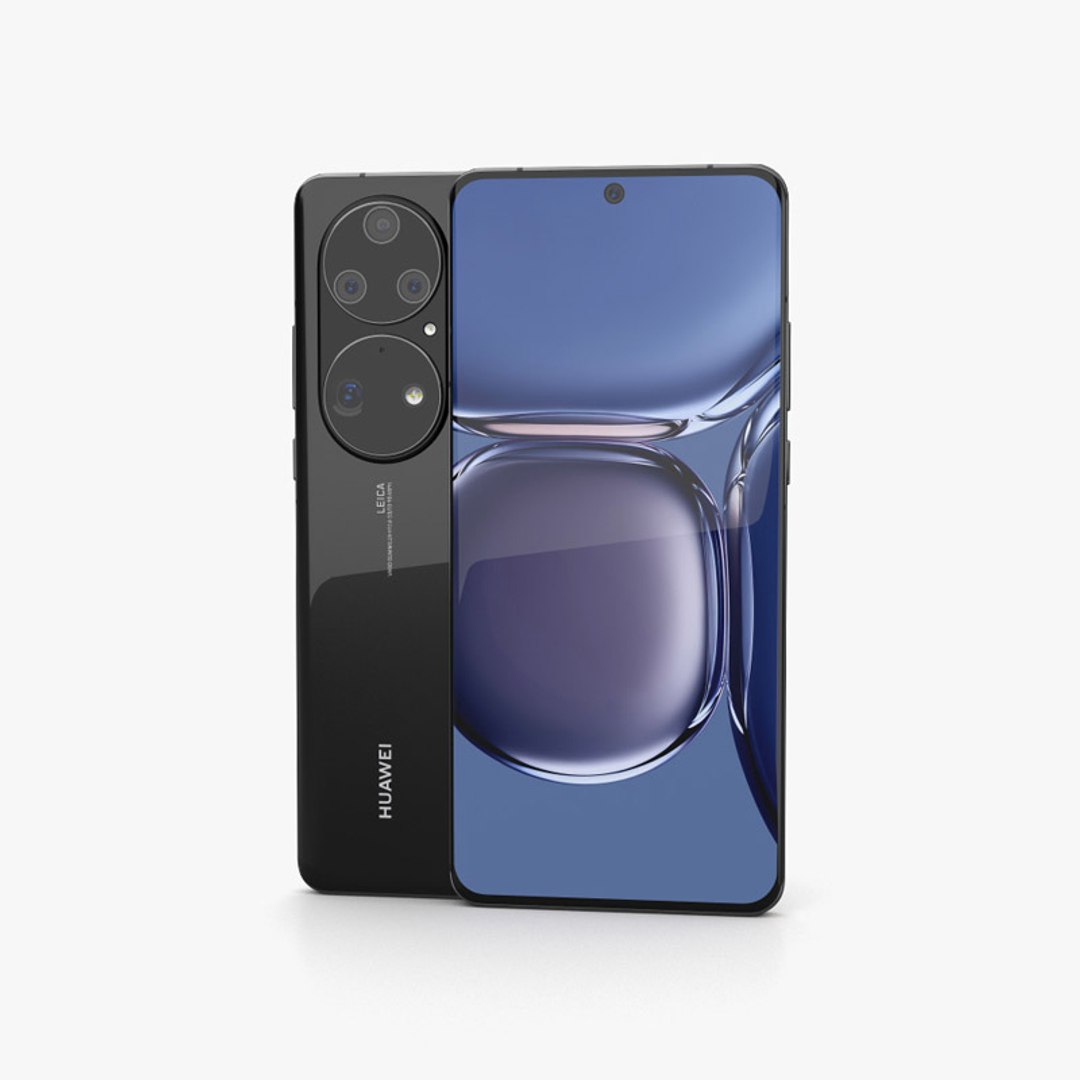 3D Huawei P50 Pro Black model - TurboSquid 1843513