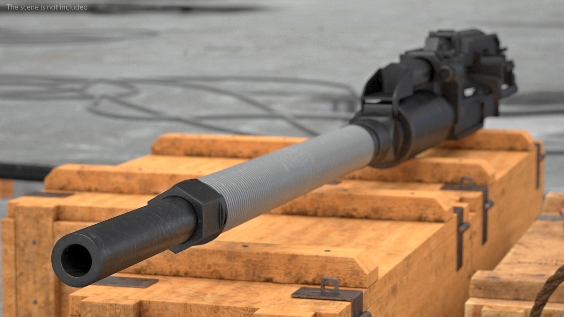 Aircraft Cannon Gryazev-Shipunov GSh-30-1 With Ammo 3D Model ...