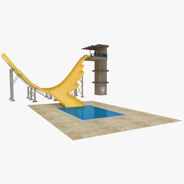 swimming pool waterpark 3d max